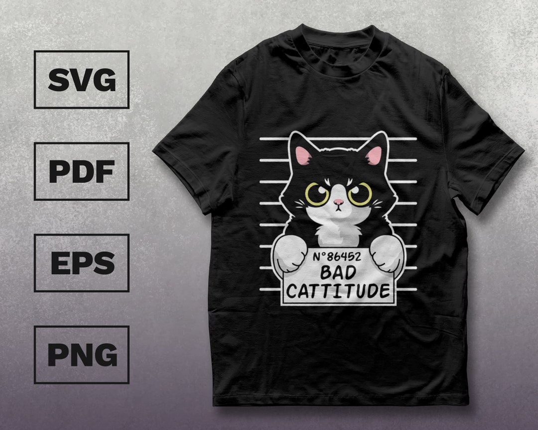 Funny Cat Svg Mad Cat Svg Cat Svg File Black Cat Svg Cute - Etsy Finland