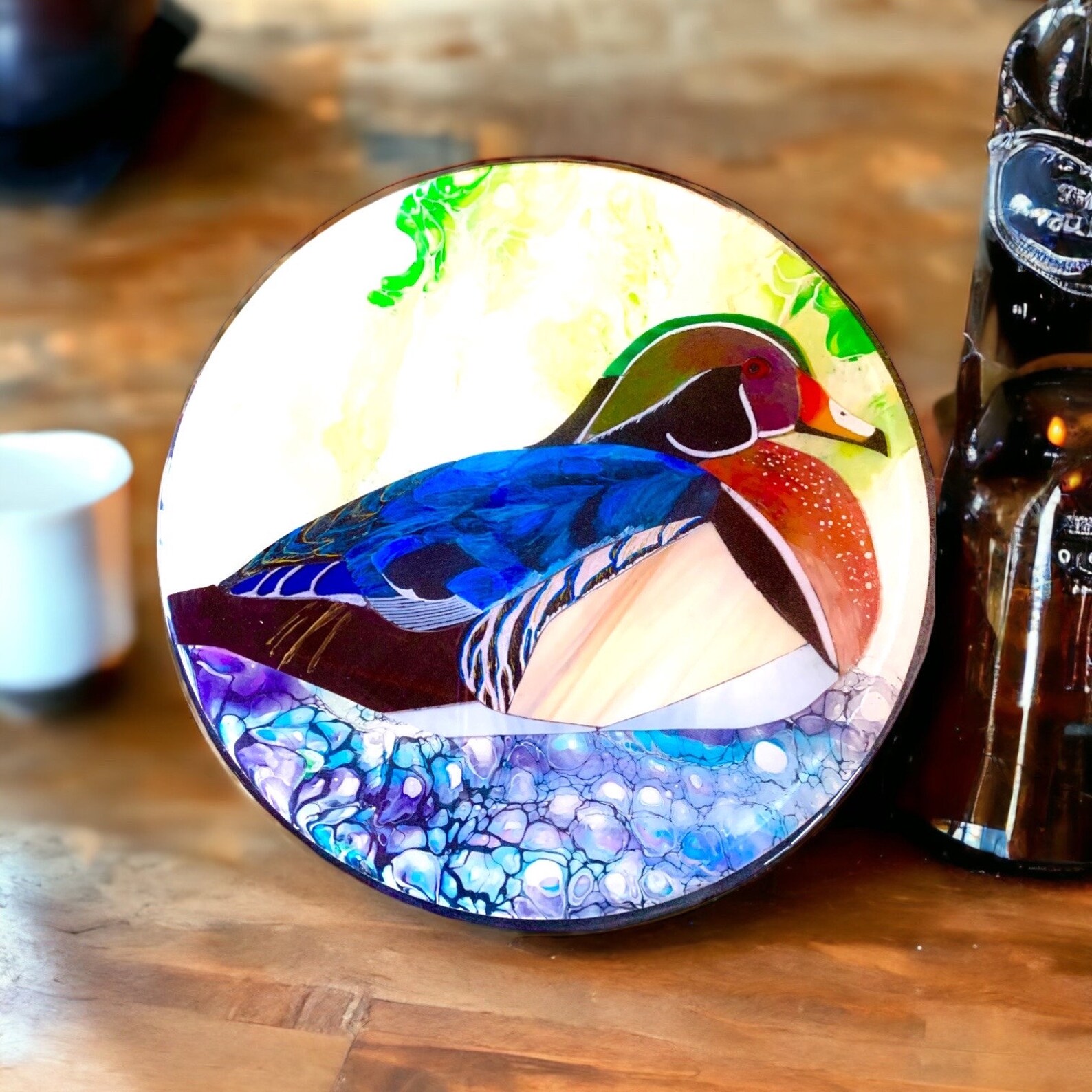 Handmade Lazy Susan, Rotating Cheese Tray, Round Tray, Turntable, Gift ...