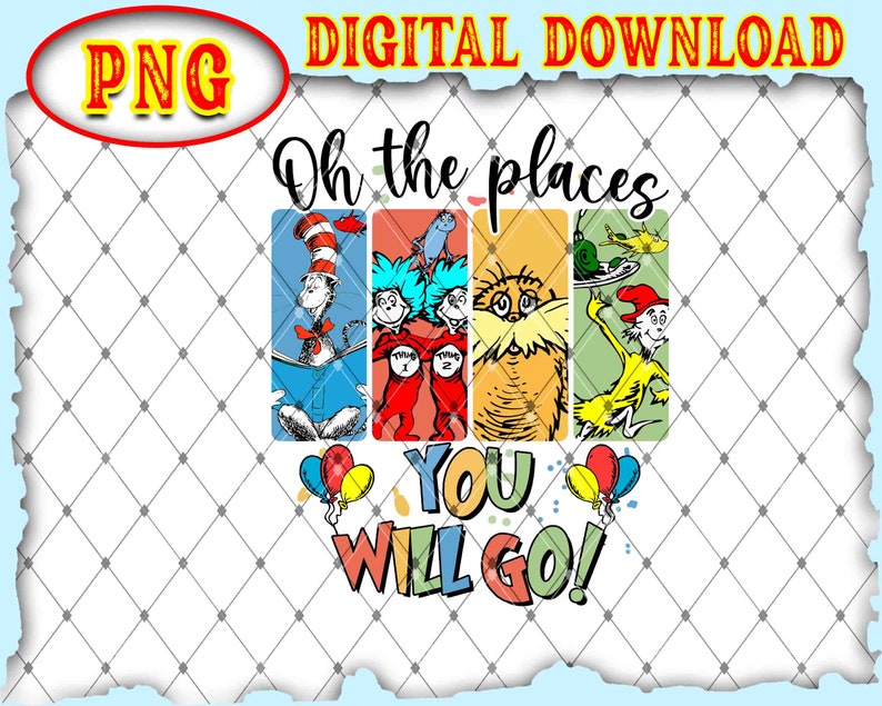 Dr. Seuss Png, Dr. Seuss Day PNG, Read Across America, Teacher PNG, Dr ...
