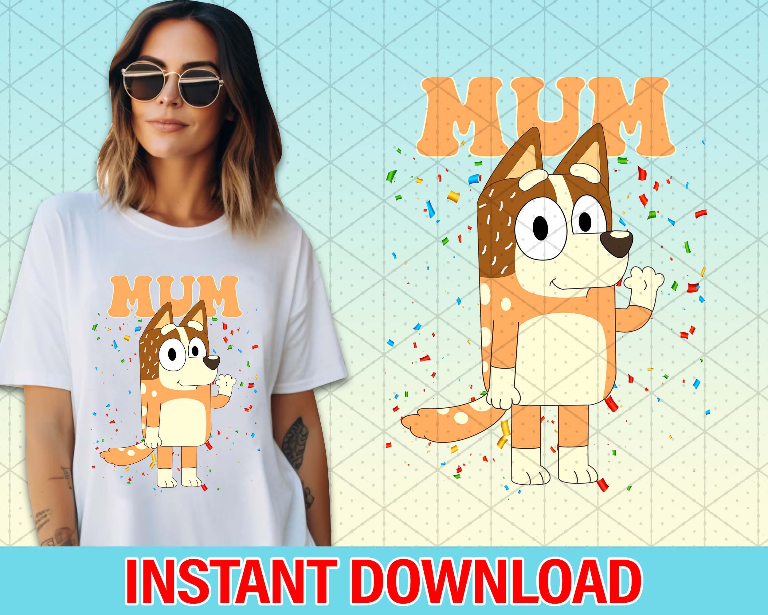 Mamá Bluey PNG, Familia Bluey PNG, Bluey Png, Bluey Bingo Png, Bluey ...