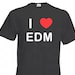 I Love Heart EDM - Quality Cotton Printed T Shirt - Etsy