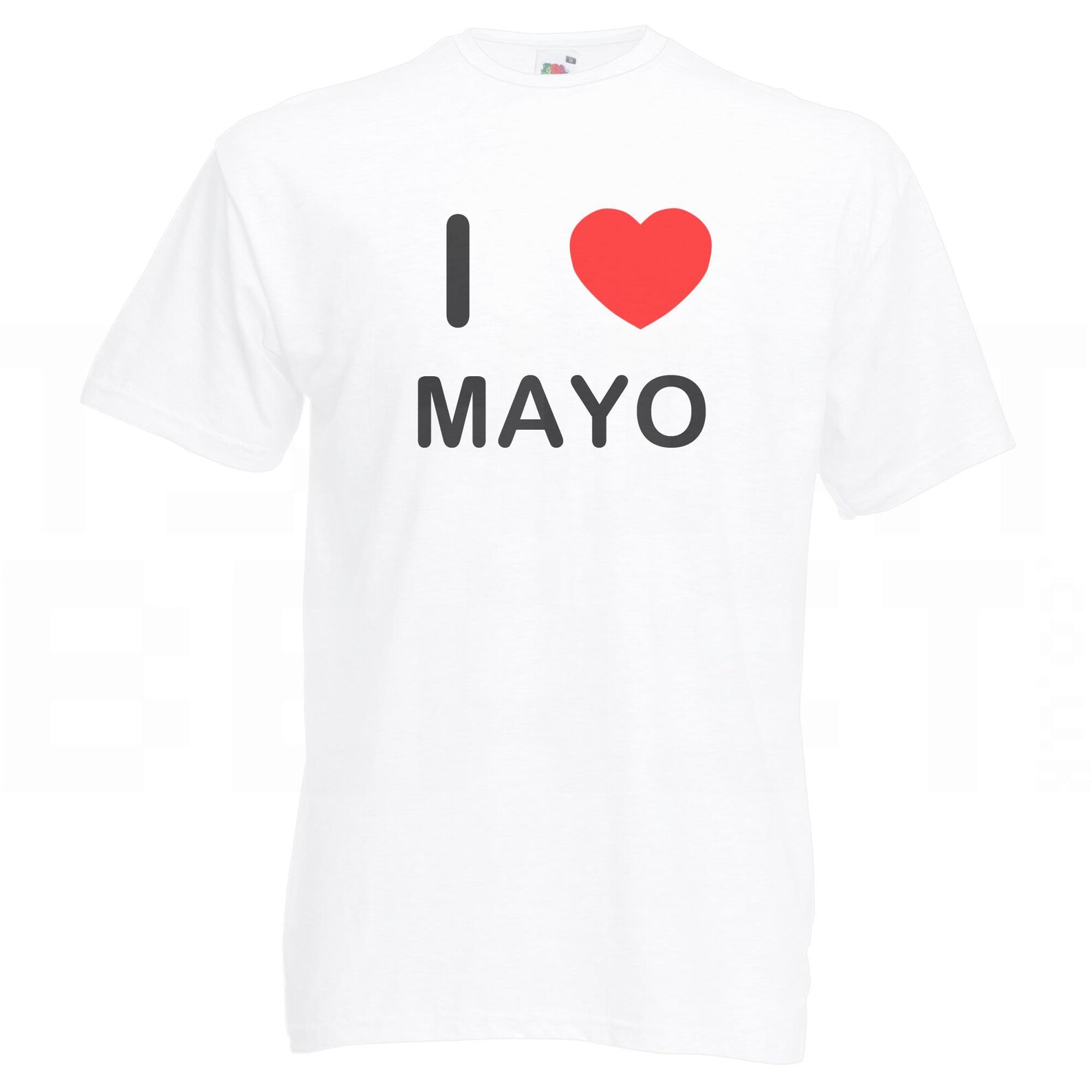 I Love Heart Mayo - Quality Cotton Printed T Shirt - Etsy