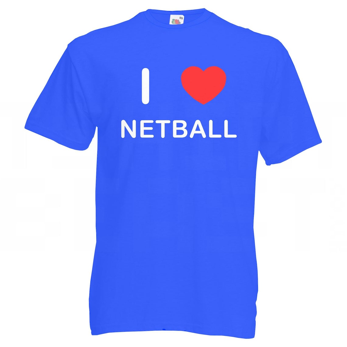 I Love Heart Netball Quality Cotton Printed T Shirt - Etsy