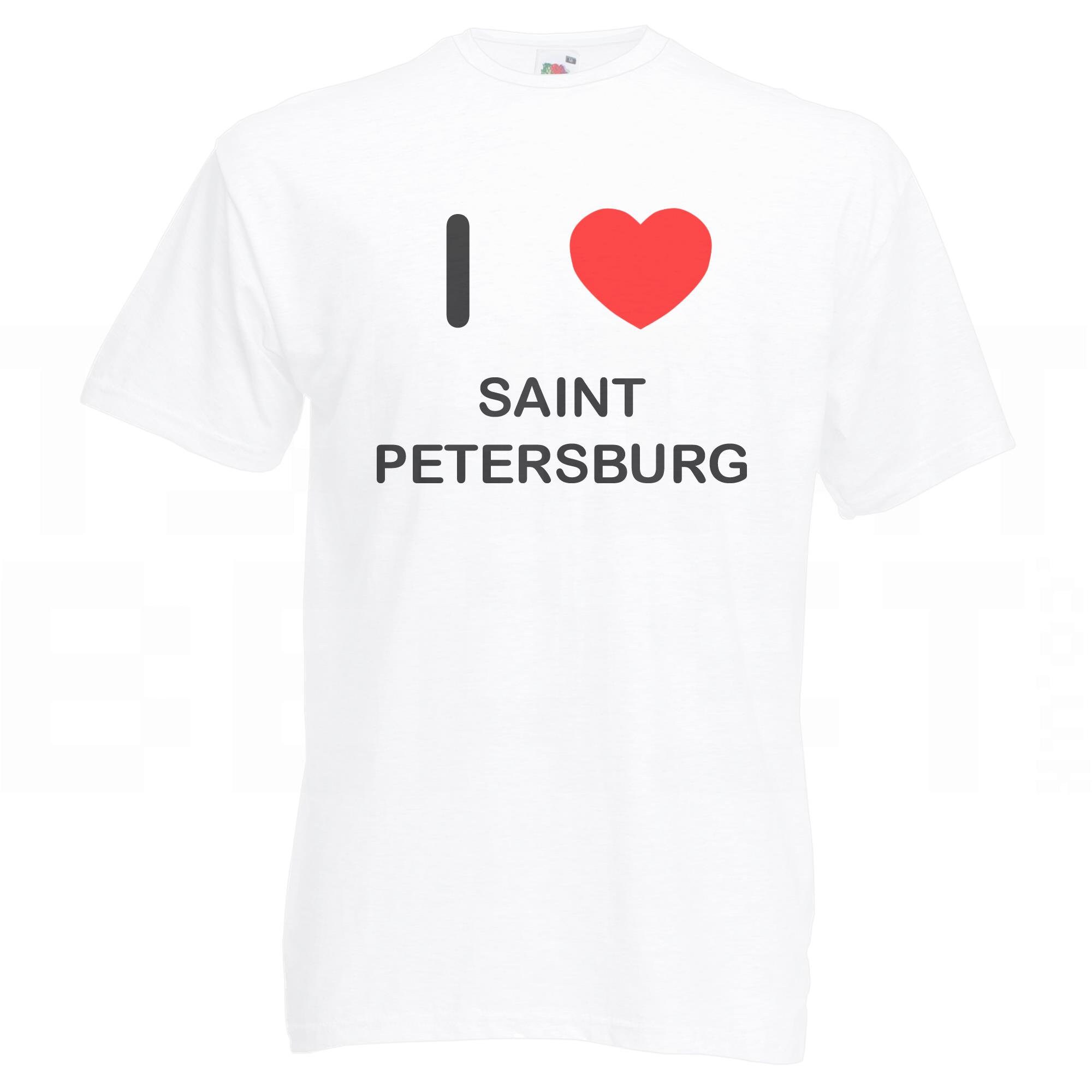 I Love Heart Saint Petersburg - Quality Cotton Printed T Shirt - Etsy UK