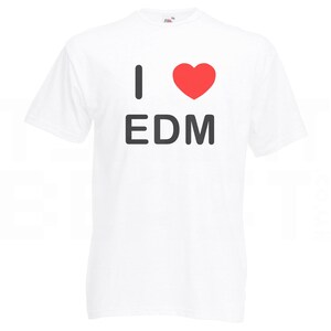 I Love Heart EDM - Quality Cotton Printed T Shirt - Etsy