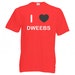 I Love Heart Dweebs Quality Cotton Printed T Shirt - Etsy