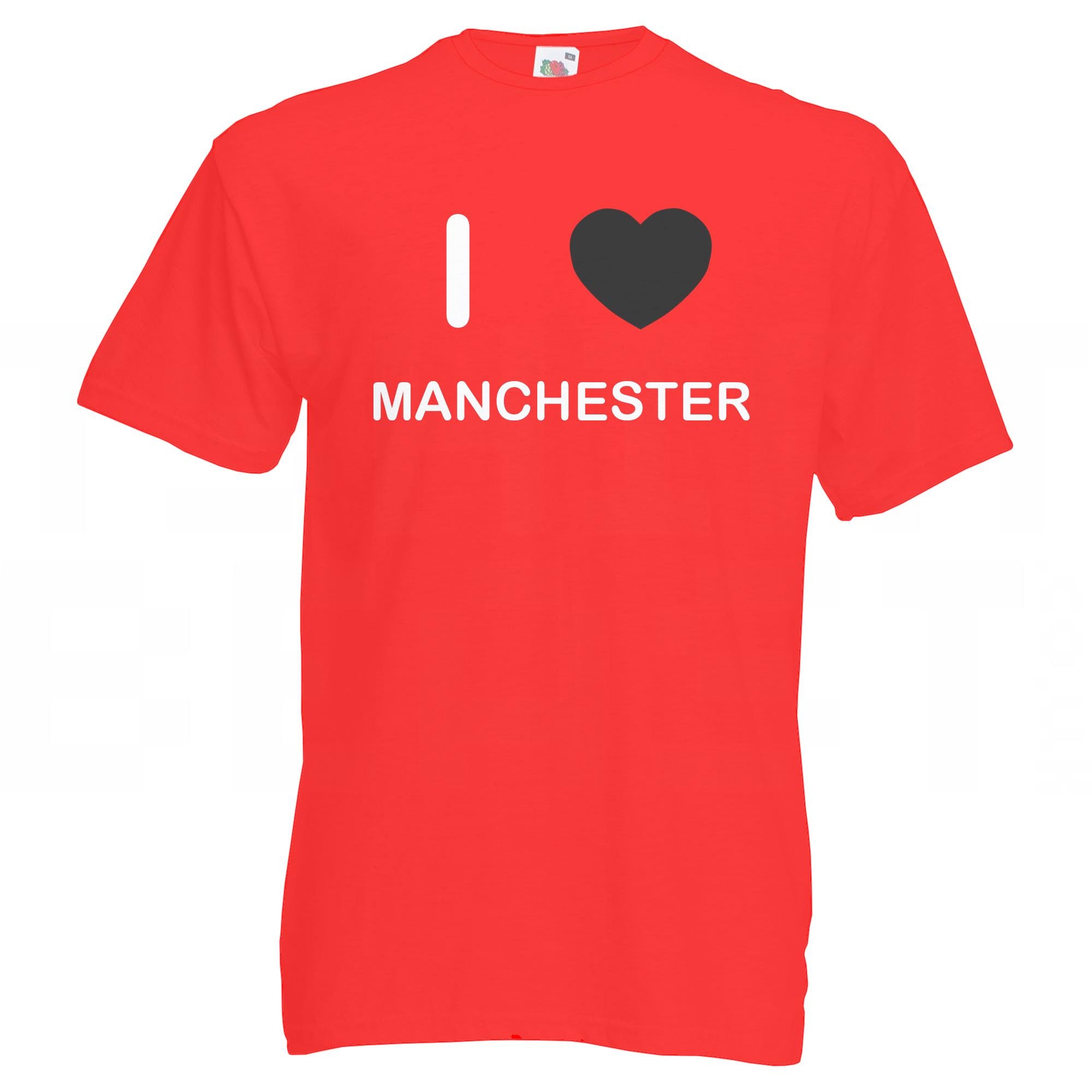 I Love Heart Manchester Quality Cotton Printed T Shirt - Etsy UK