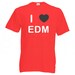 I Love Heart EDM Quality Cotton Printed T Shirt - Etsy