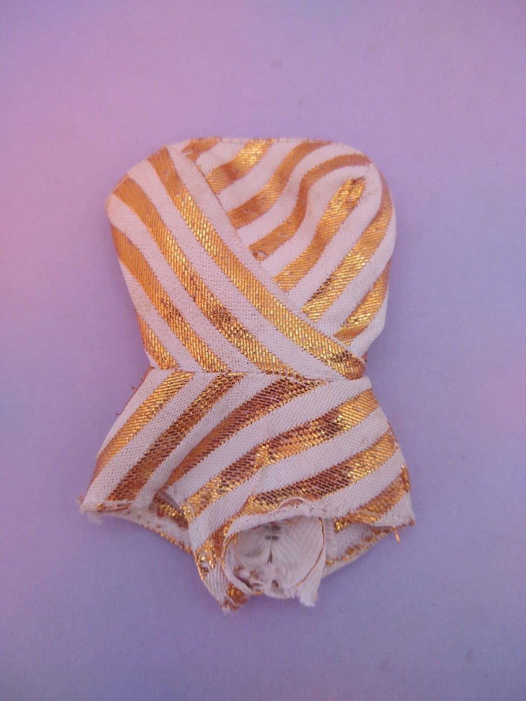 1965 Vintage Barbie Fashion Queen Doll Gold Brocade Swimsuit Bathing ...