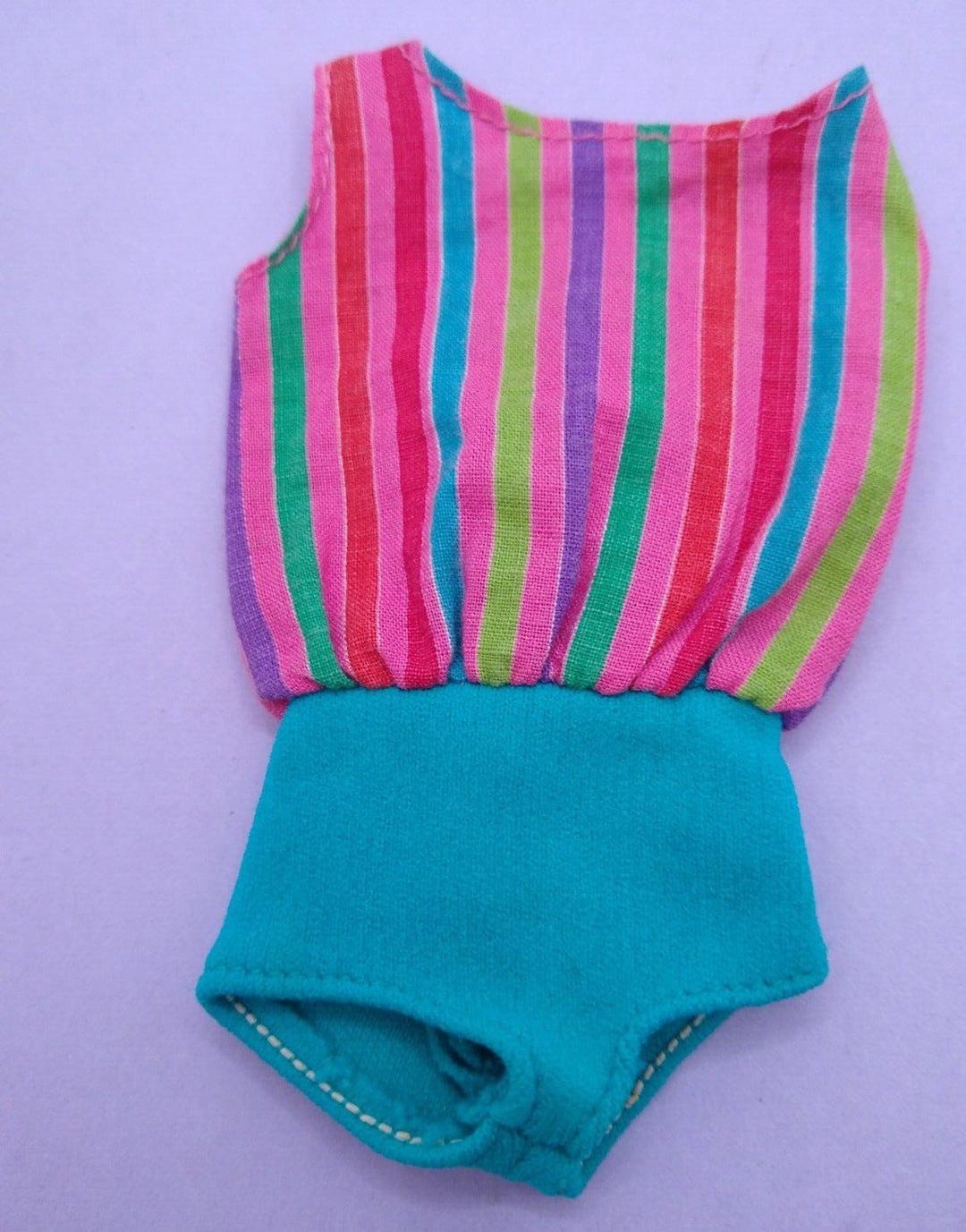 1965 Vintage Barbie American Girl Doll Stripped Swimsuit Bathing Suit ...