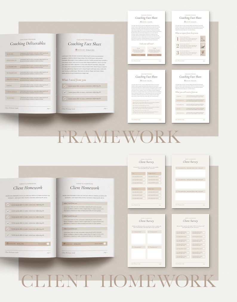 Client Welcome Packet Template Coaching Brochure Template - Etsy