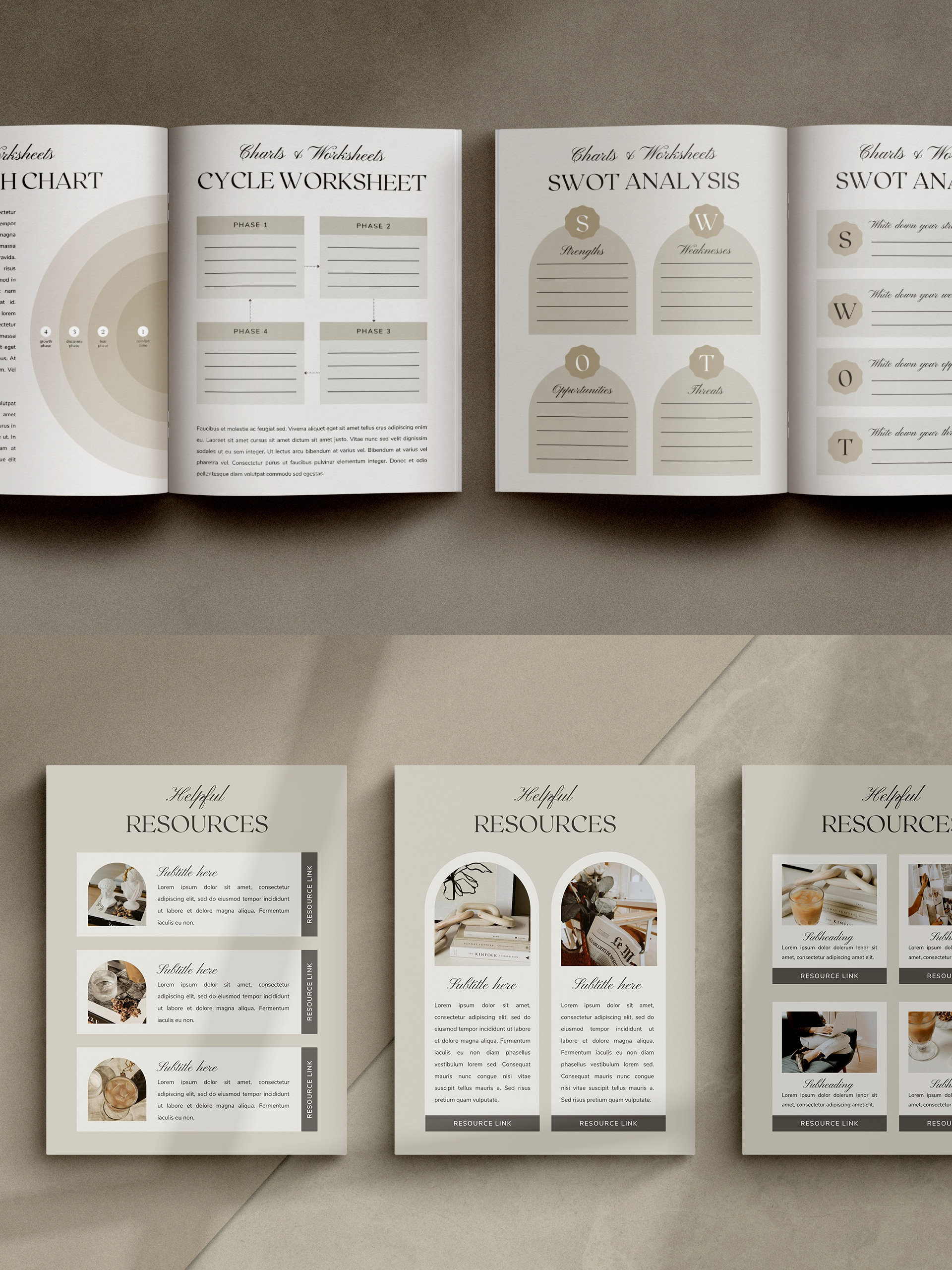 Aesthetic Workbook Template Canva. Create Course Workbooks - Etsy