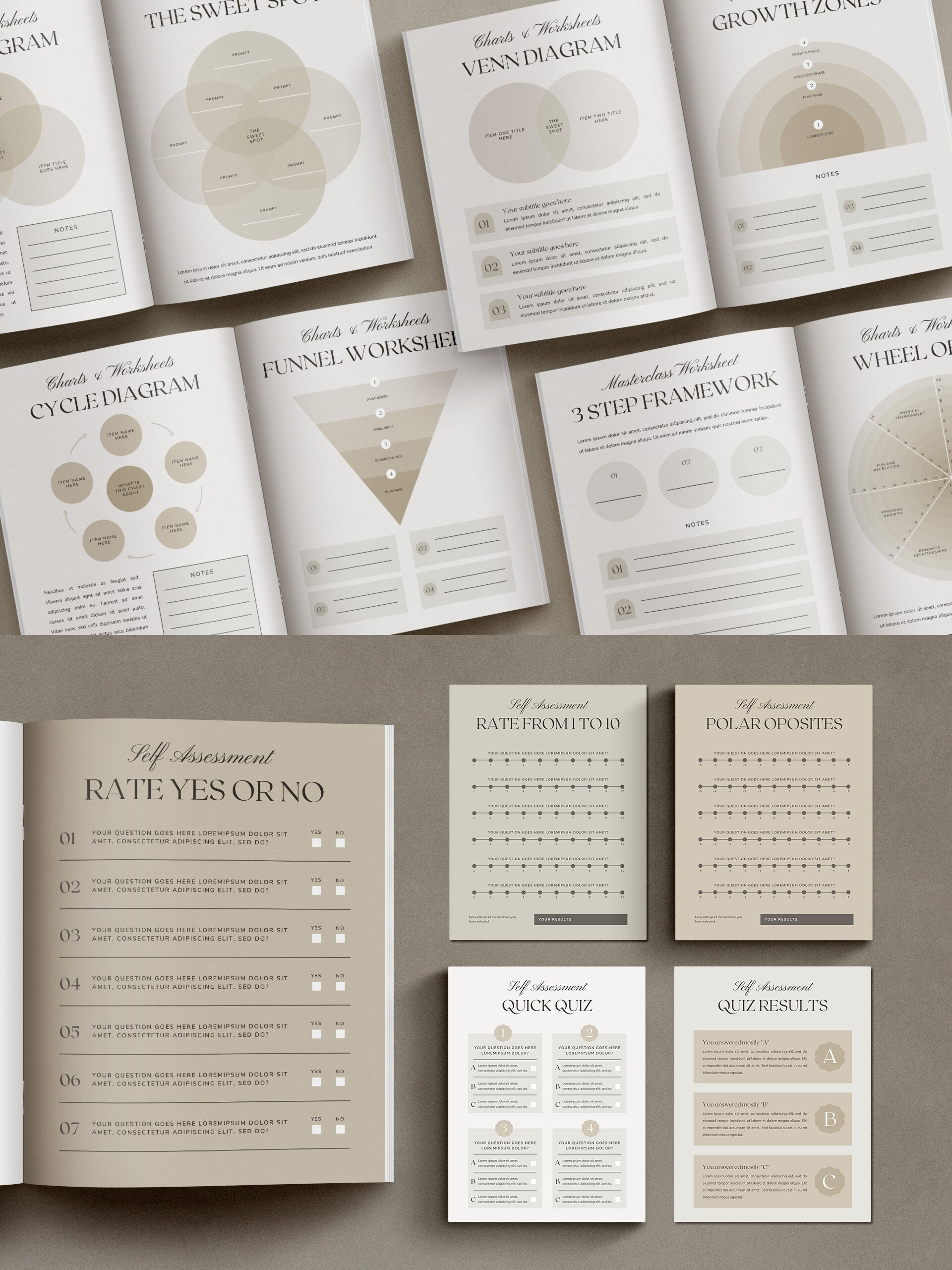 Aesthetic Workbook Template Canva. Create Course Workbooks - Etsy