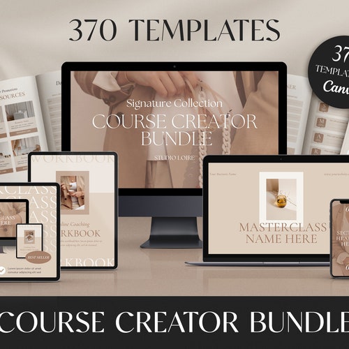 Course Creator & Coaching Template BUNDLE for Canva: Workbook - Etsy