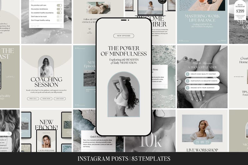 Health & Wellness Course Template Bundle | Canva Templates for Health ...