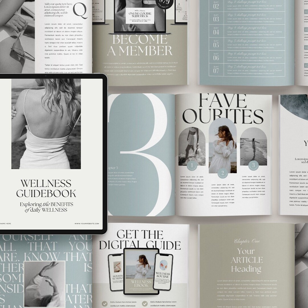 Wellness Coach Ebook Template, Health Coach Handbook, Self Care ...