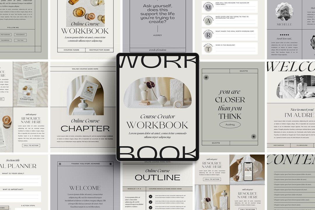 Canva Ebook & Workbook Template for Coaches and Course Creators, Lead ...