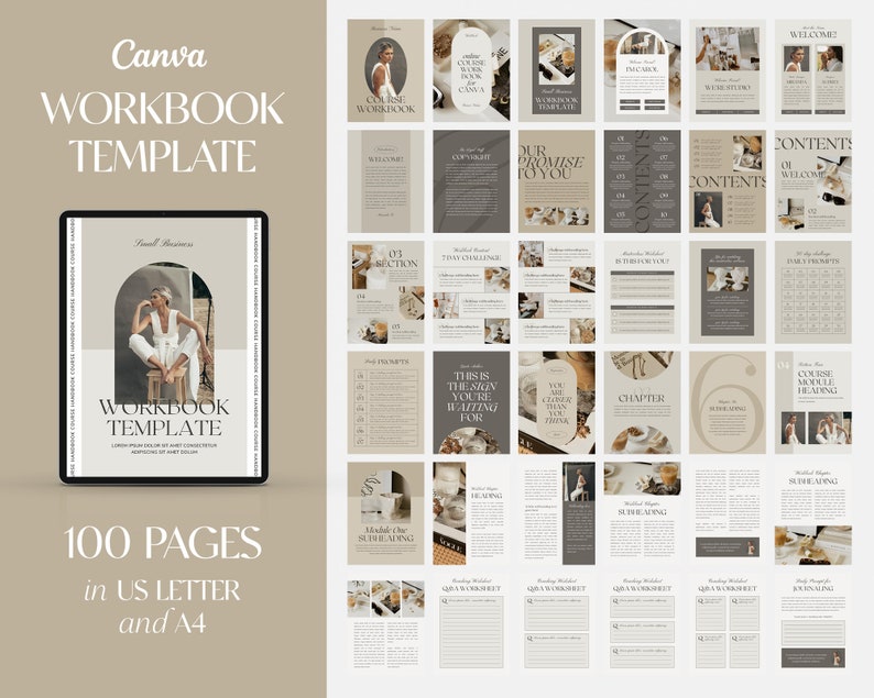 Canva Template Bundle: Course Creator, Workbook, Ebook, Social Media - Etsy