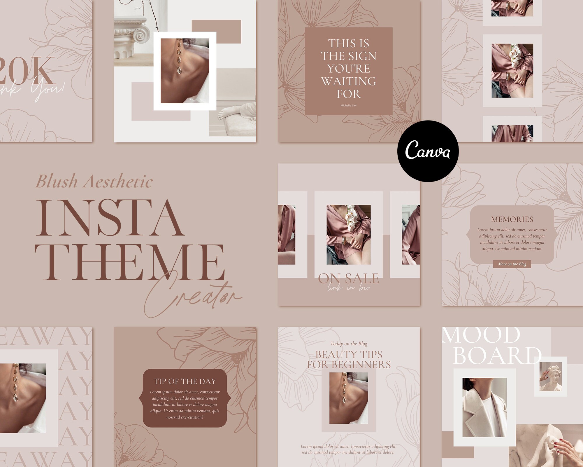 Motivational Quotes Instagram Blush Pink Instagram Feed Instagram ...