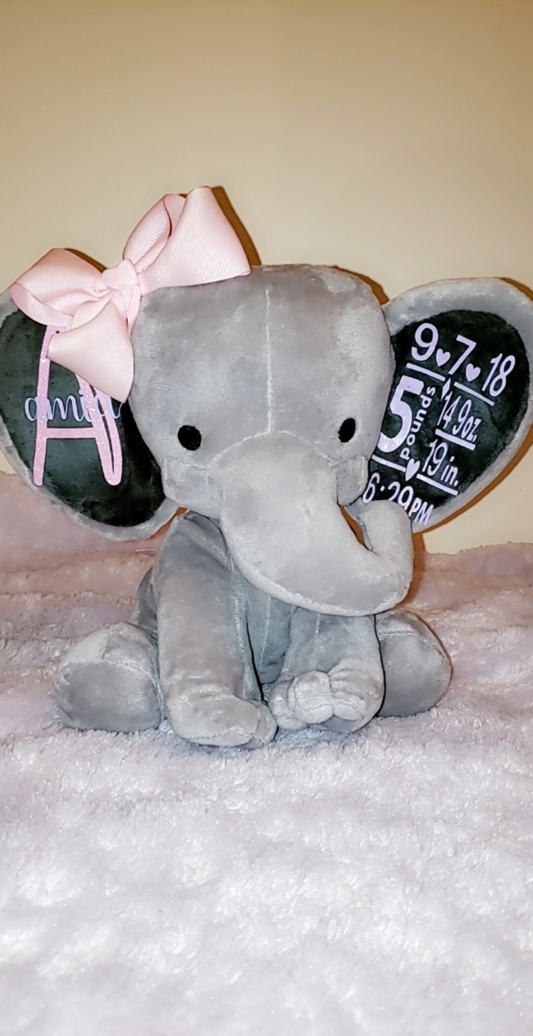 Personalized Keepsake Elephants - Etsy
