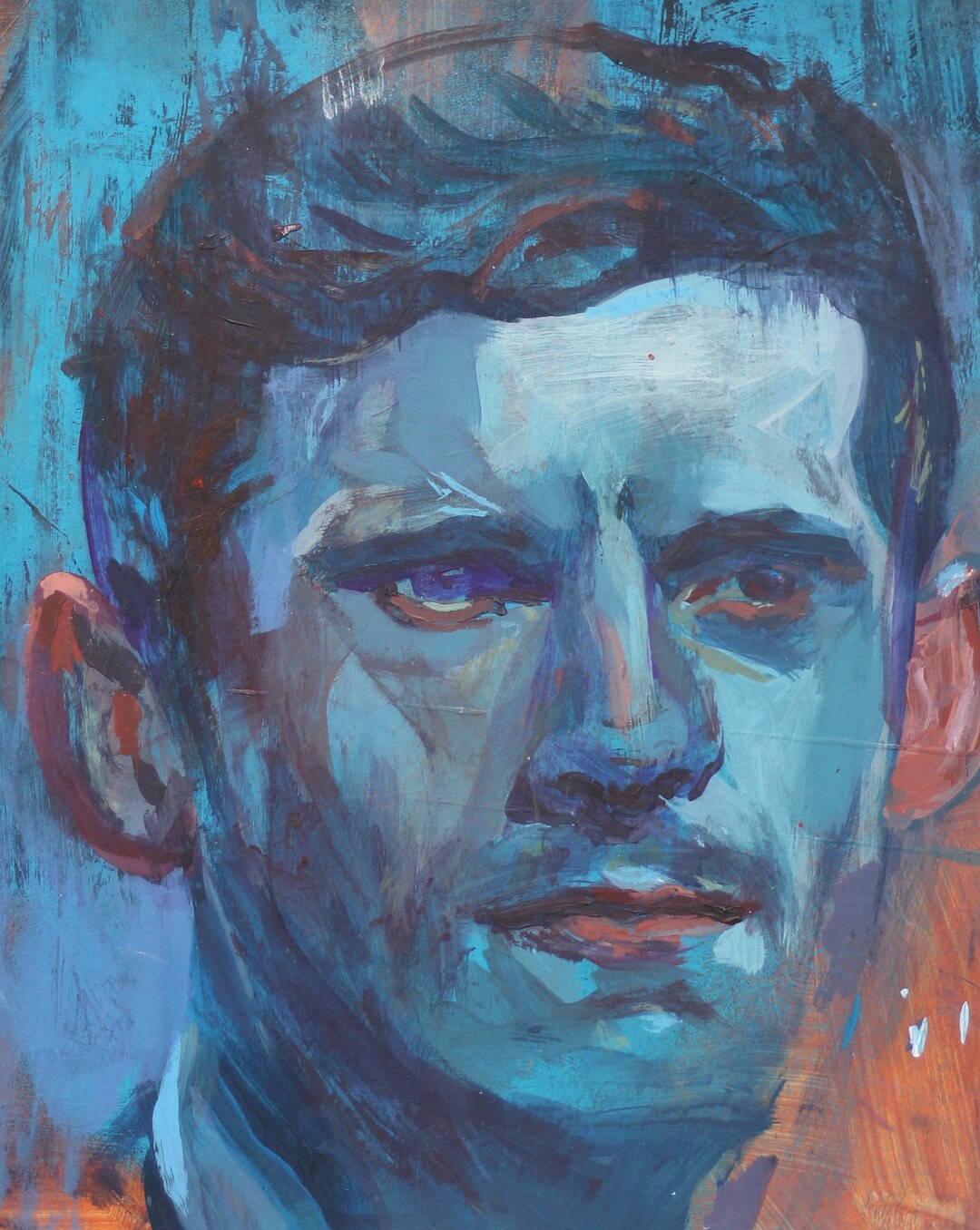 JAMIE // Original Artwork Acrylic and Gouache on Paper, 30 X 36.5 Cm - Etsy