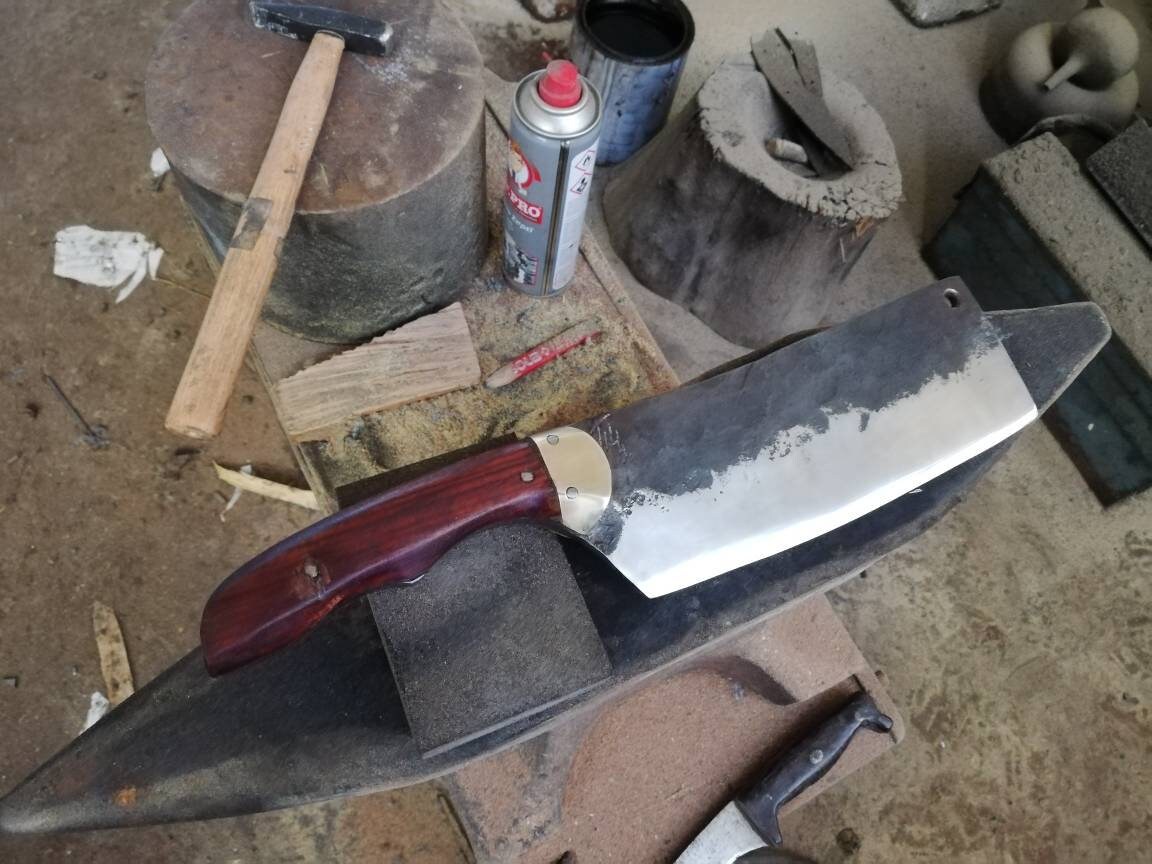 Massive Cleaver for Professional Chefs, Hand-forged Cleaver, Handmade ...