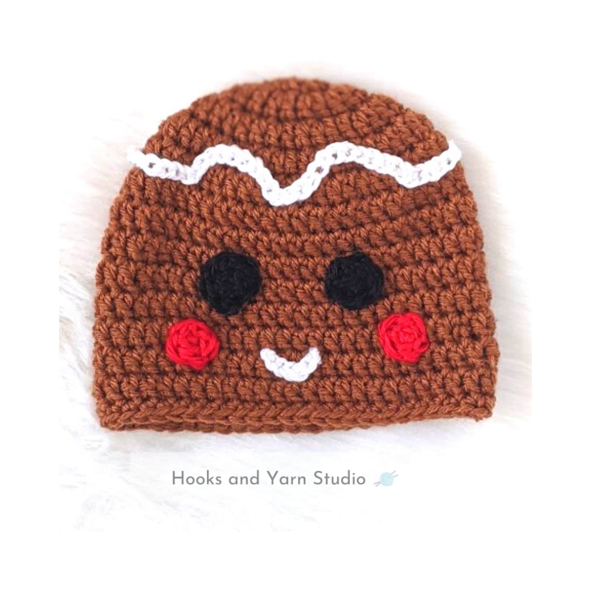 CROCHET PATTERN: Baby Gingerbread Hats 2 Designs Newborn | Etsy