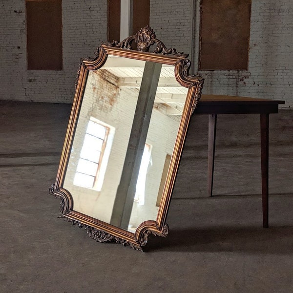 Large Antique Mirror - Etsy