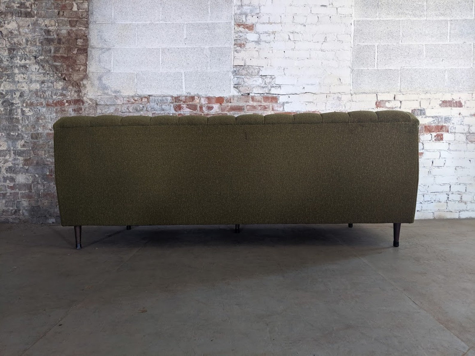 Mid-century Modern Designer Green Flexsteel Sofa Couch - Etsy