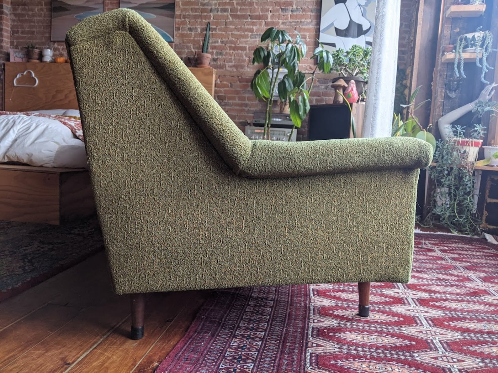 Mid-century Modern Designer Green Flexsteel Sofa Couch | Vintage Retro ...