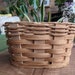 Vintage Woven Wicker Wood Basket Farmhouse Country Rustic Organizing ...