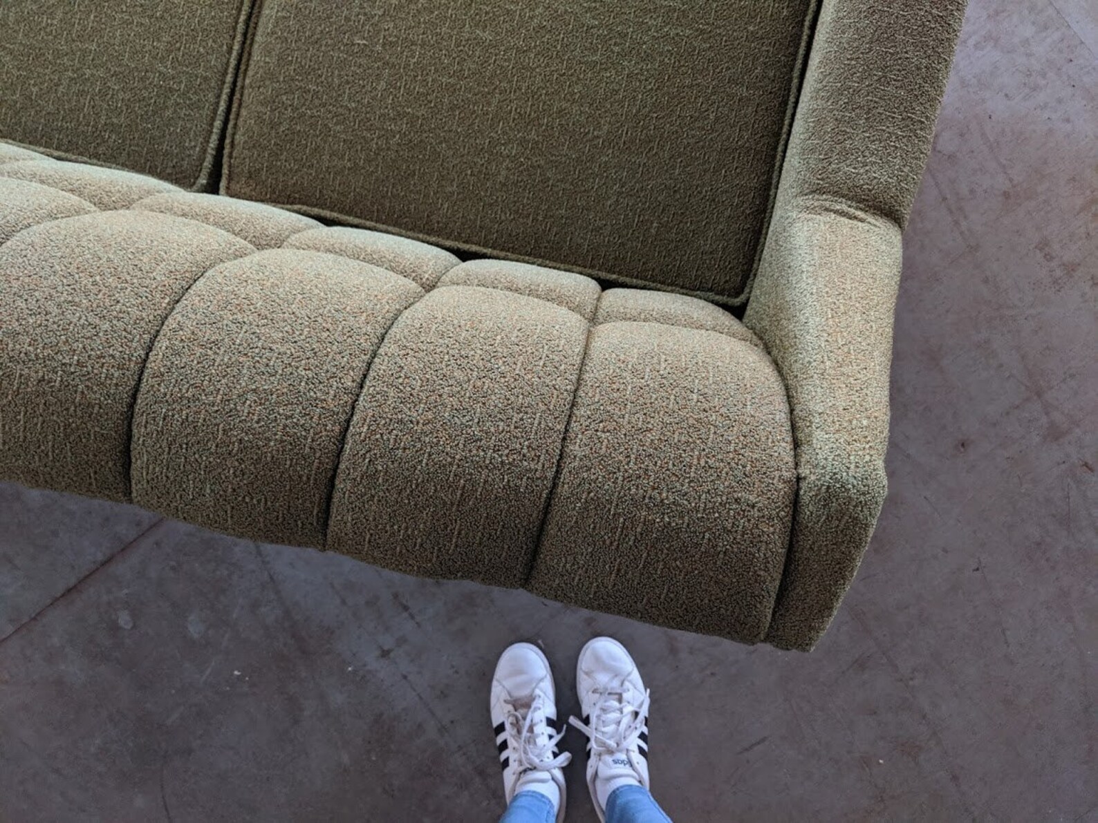 Mid-century Modern Designer Green Flexsteel Sofa Couch - Etsy