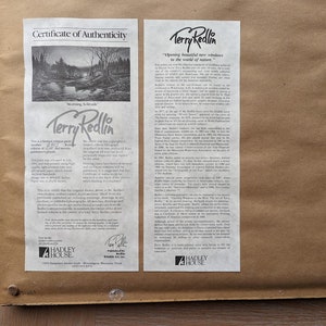 Terry Redlin Morning Solitude 1990 Wood Framed Painting Print Vintage ...