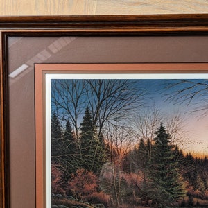Terry Redlin Morning Solitude 1990 Wood Framed Painting Print Vintage ...