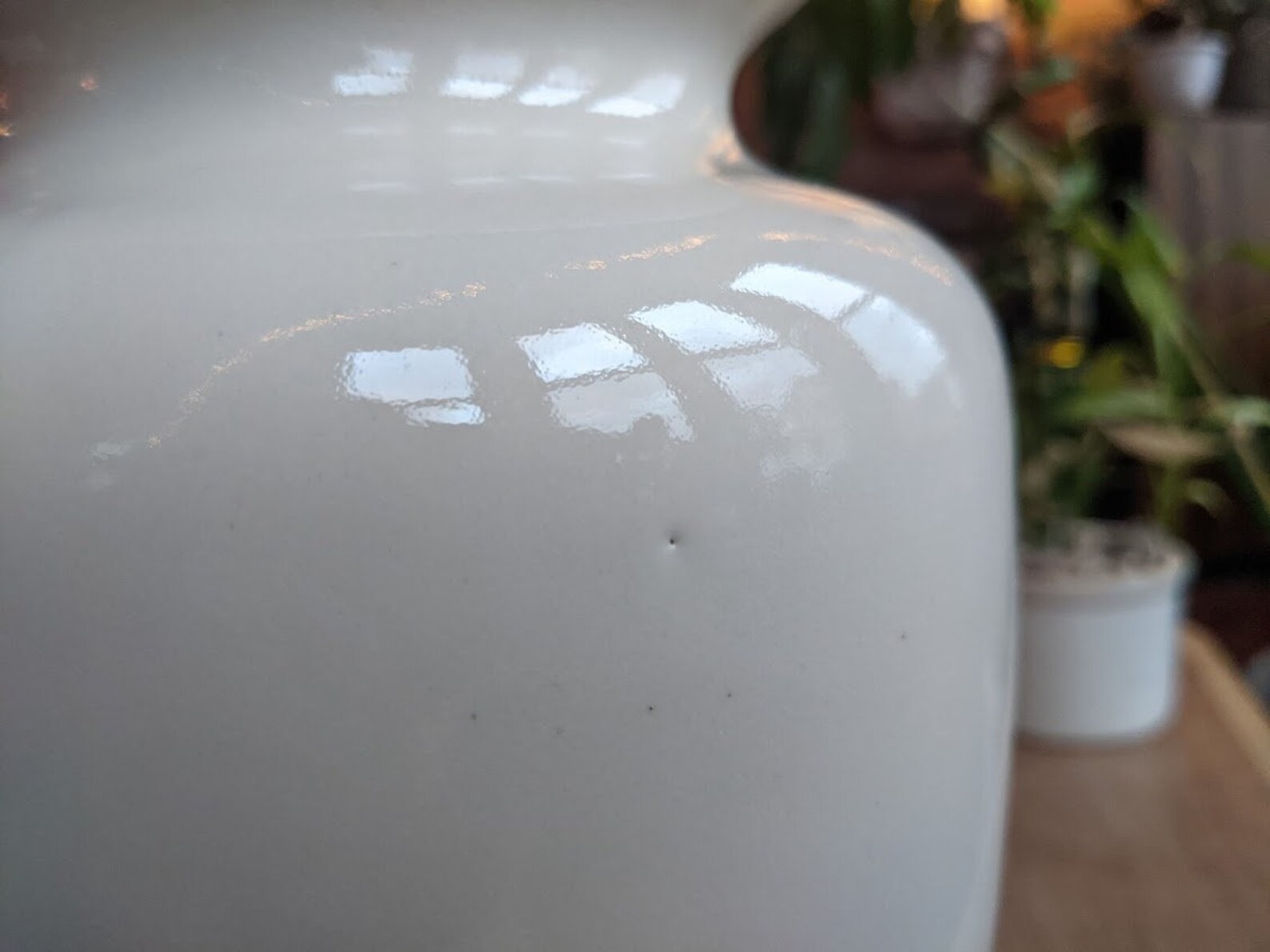 Tall White Ceramic Flower Vase Vintage Eclectic Mid-century - Etsy