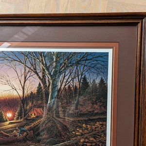 Terry Redlin Morning Solitude 1990 Wood Framed Painting Print Vintage ...