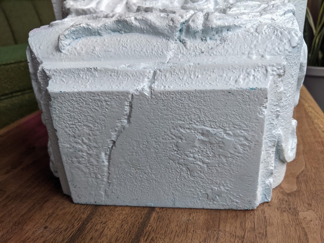 Large White Faux Stone Crown Moulding Hanging Shelf Roman | Etsy