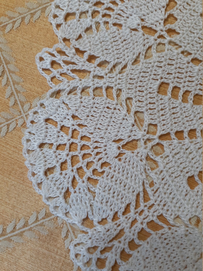New Hand Crocheted 12 Doily in Tulip Pattern Washable - Etsy