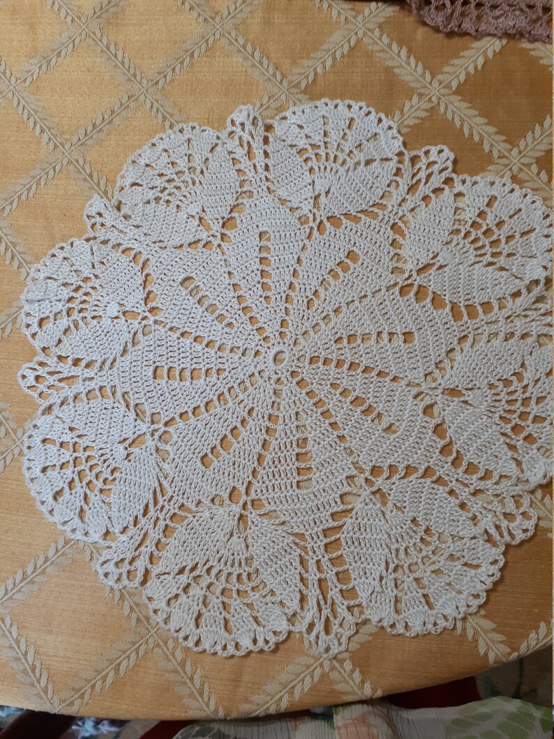 New Hand Crocheted 12 Doily in Tulip Pattern Washable - Etsy