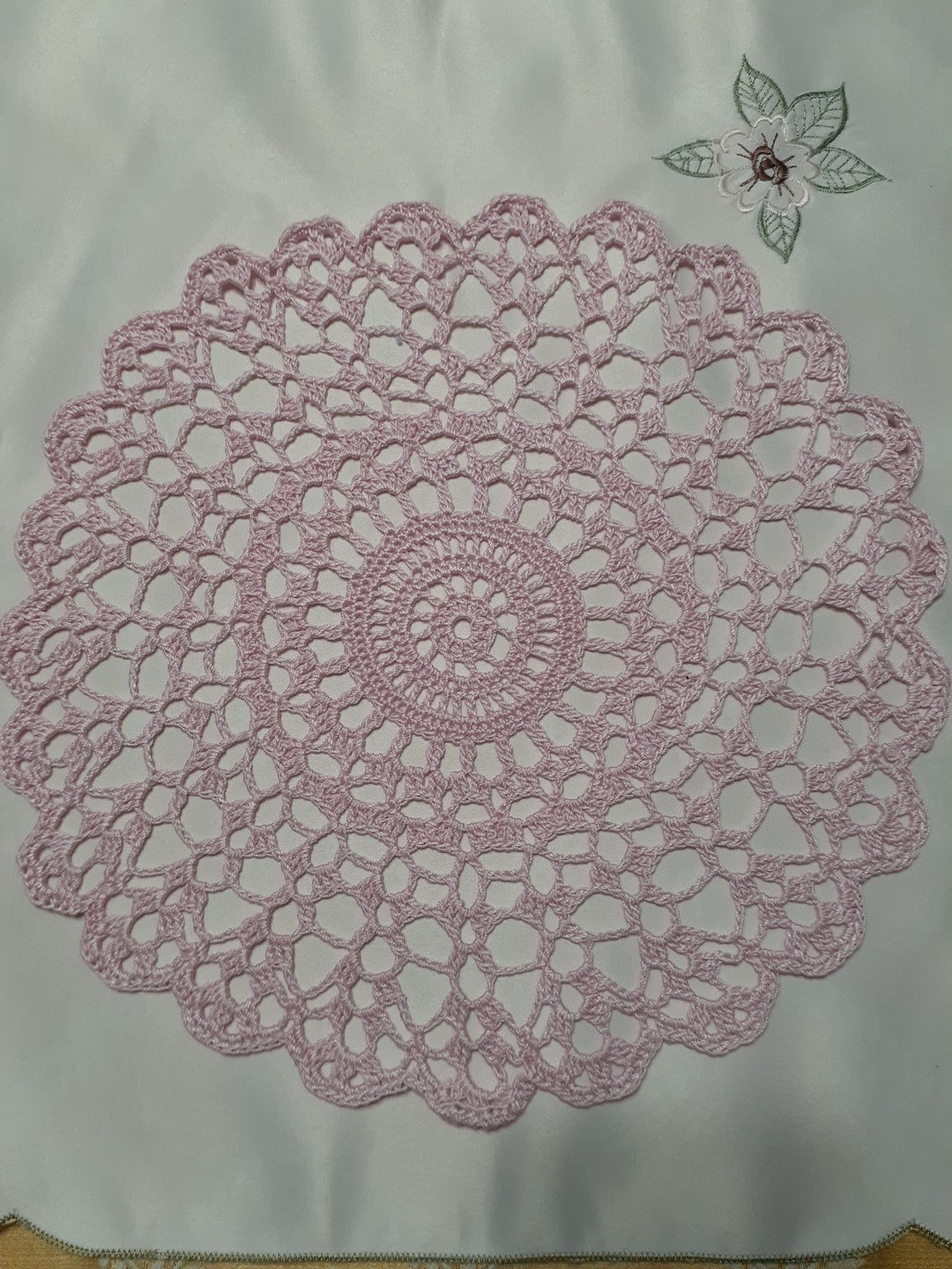 New Hand Crocheted 11" Doily in a Pink-pink Color Called Rose Quartz - Etsy