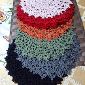 10" Thread Crochet Doily! Pewter Grey Color and Washable - Etsy