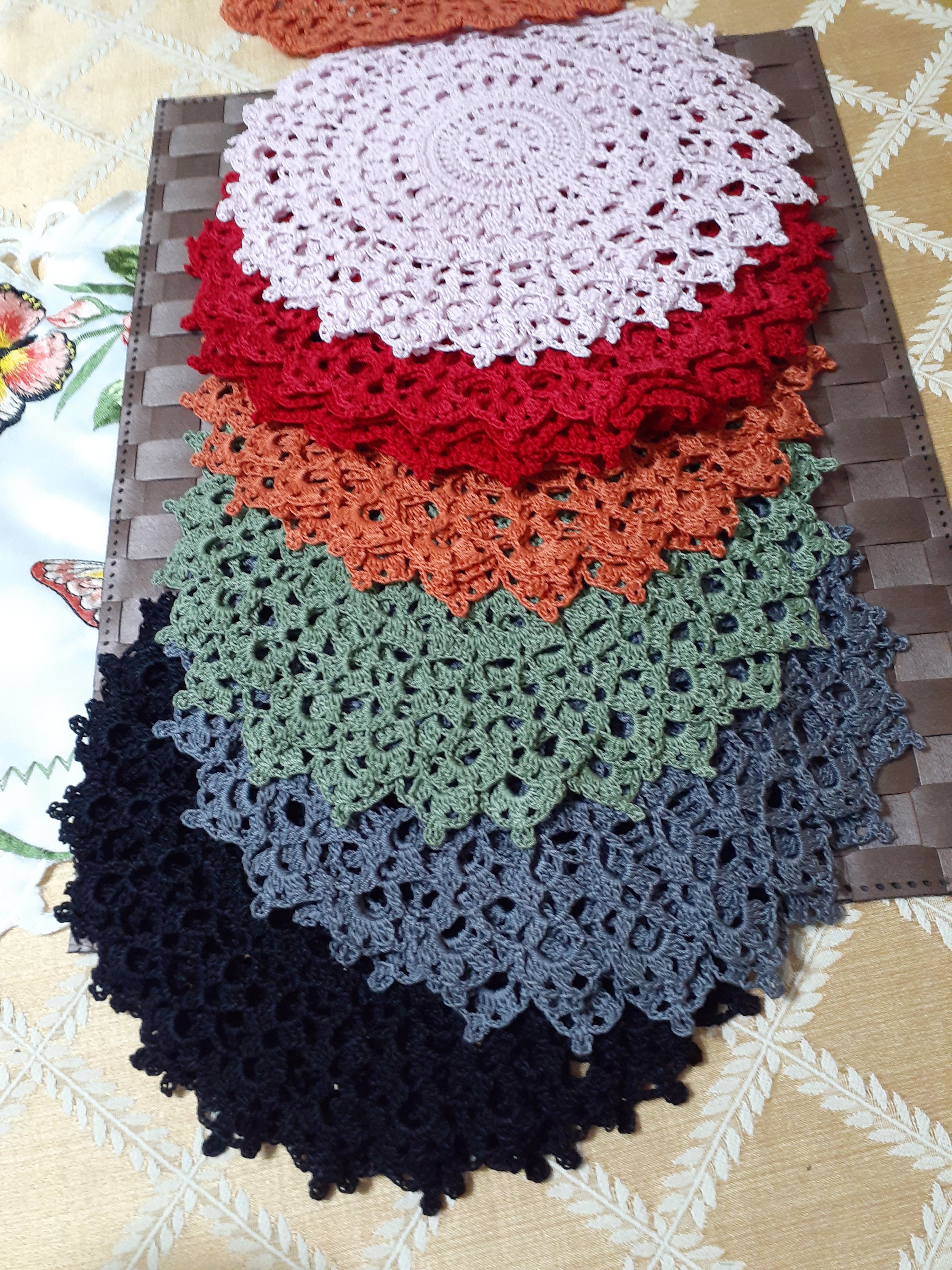 10" Thread Crochet Doily! Pewter Grey Color and Washable - Etsy