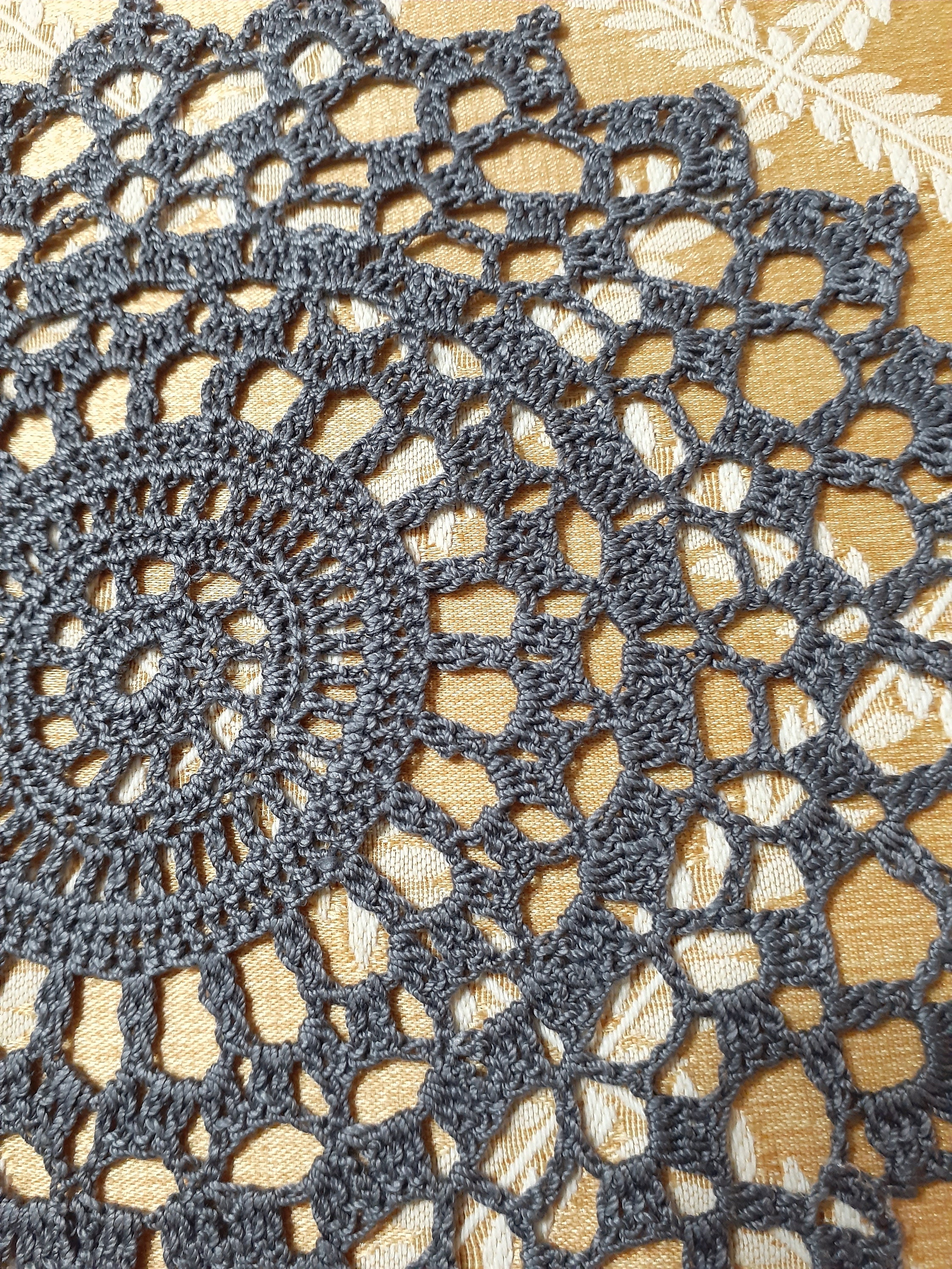 10" Thread Crochet Doily! Pewter Grey Color and Washable - Etsy