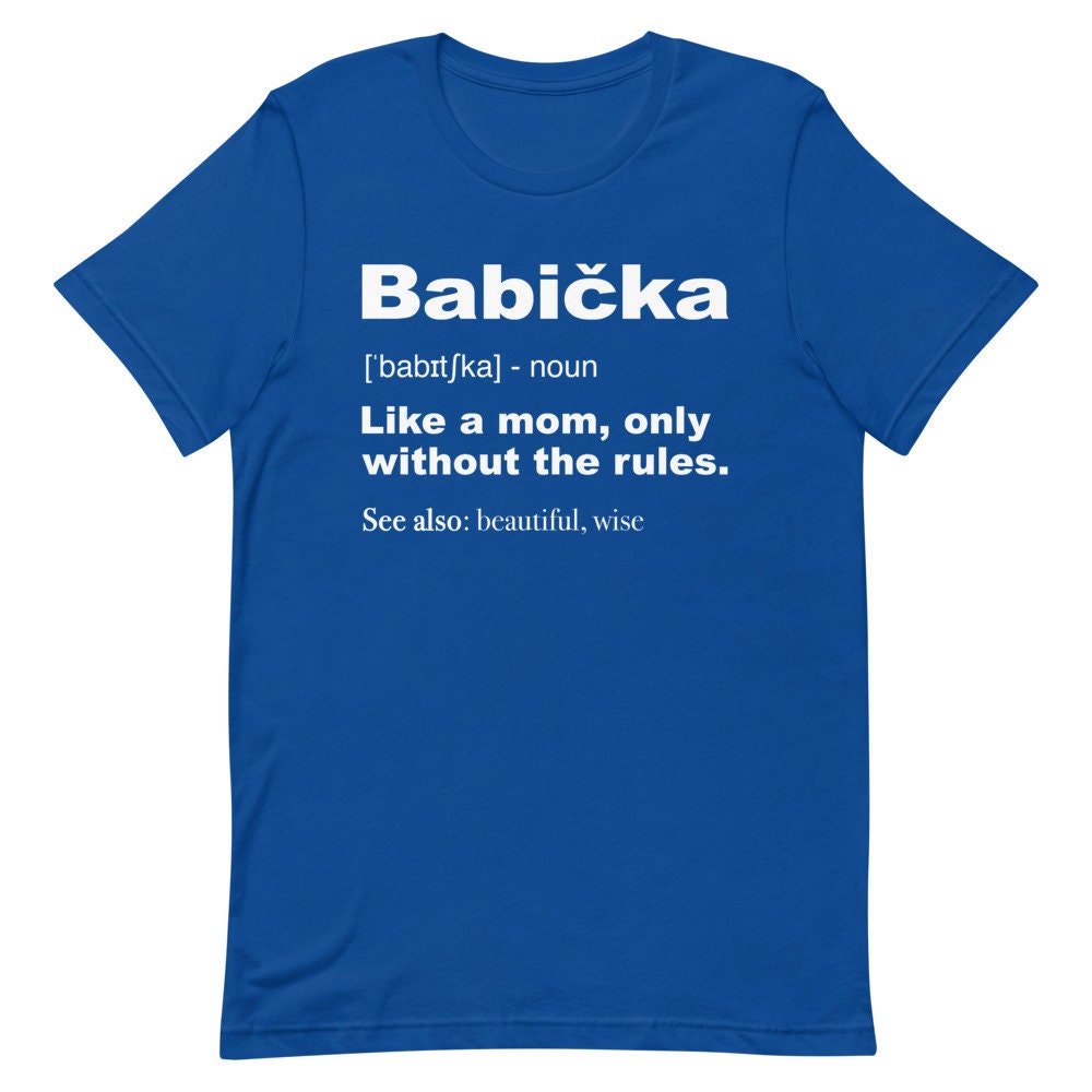Definition of Babička T-shirt Funny Czech Tee Cute Grandma Shirt Mother ...