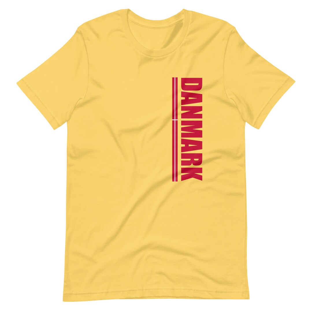 Danish Soccer Shirt | Danmark Football Supporter | Flag of Denmark Tee ...