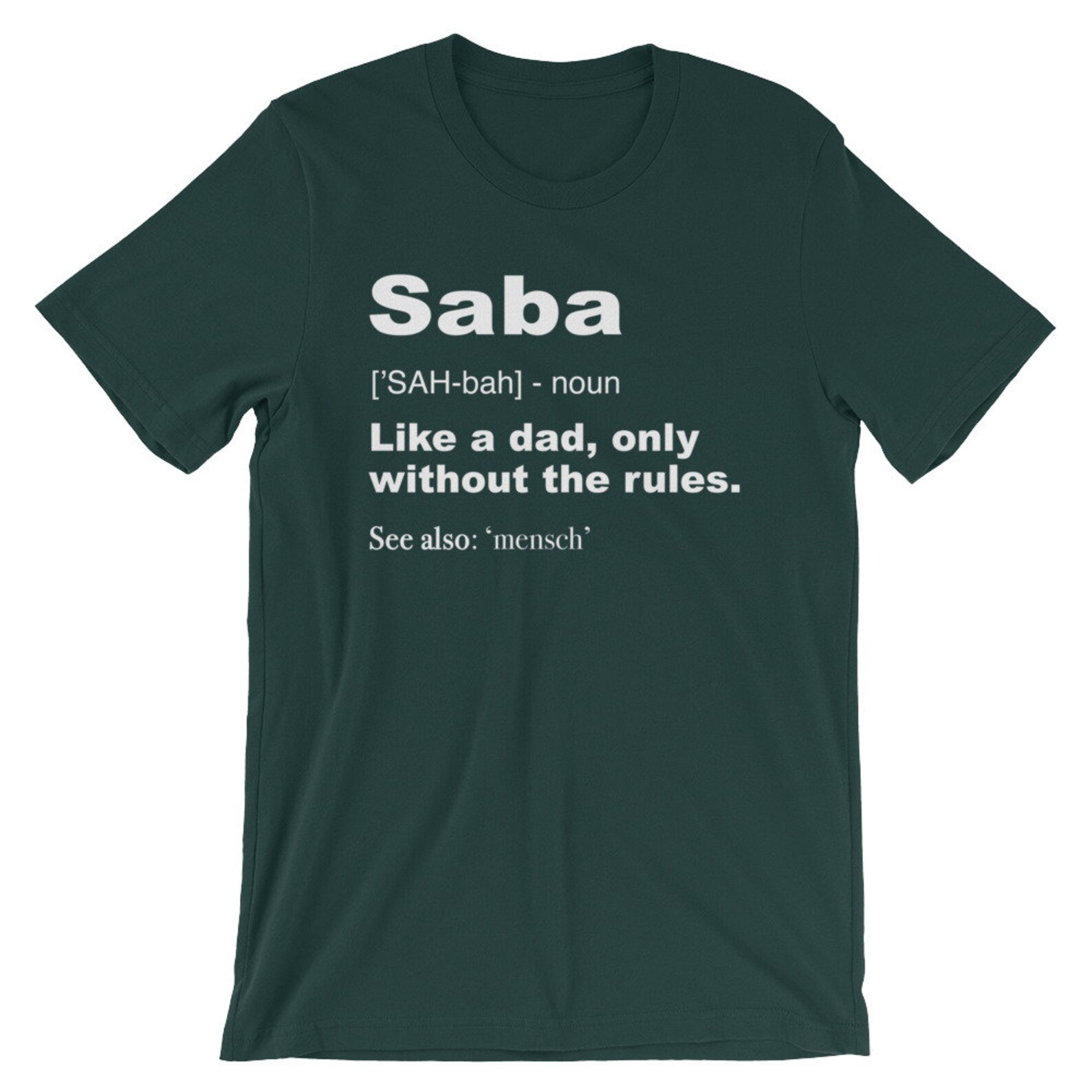 Funny Saba Shirt | Hanukkah Gift | Definition of Saba Shirt | New ...