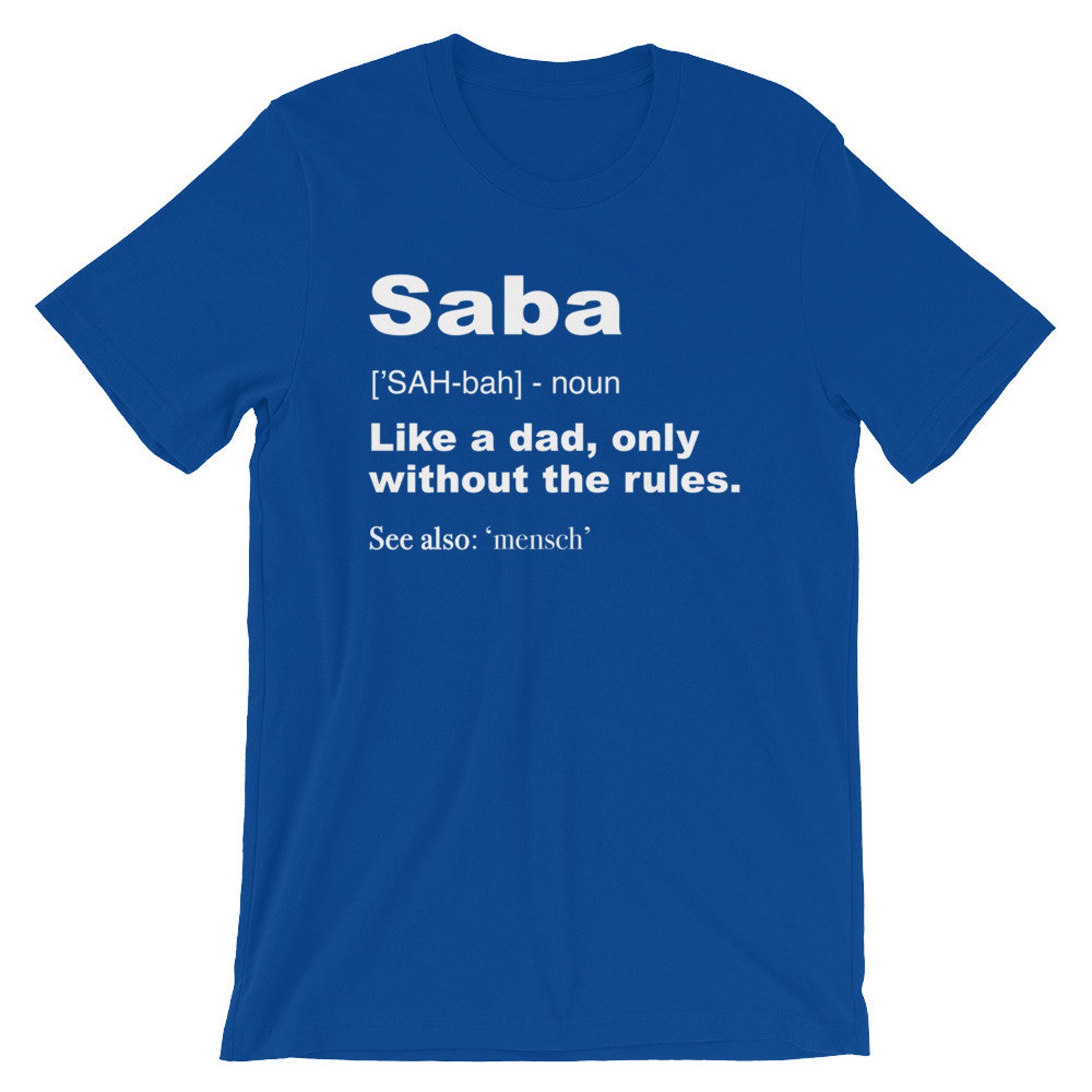 Funny Saba Shirt | Hanukkah Gift | Definition of Saba Shirt | New ...