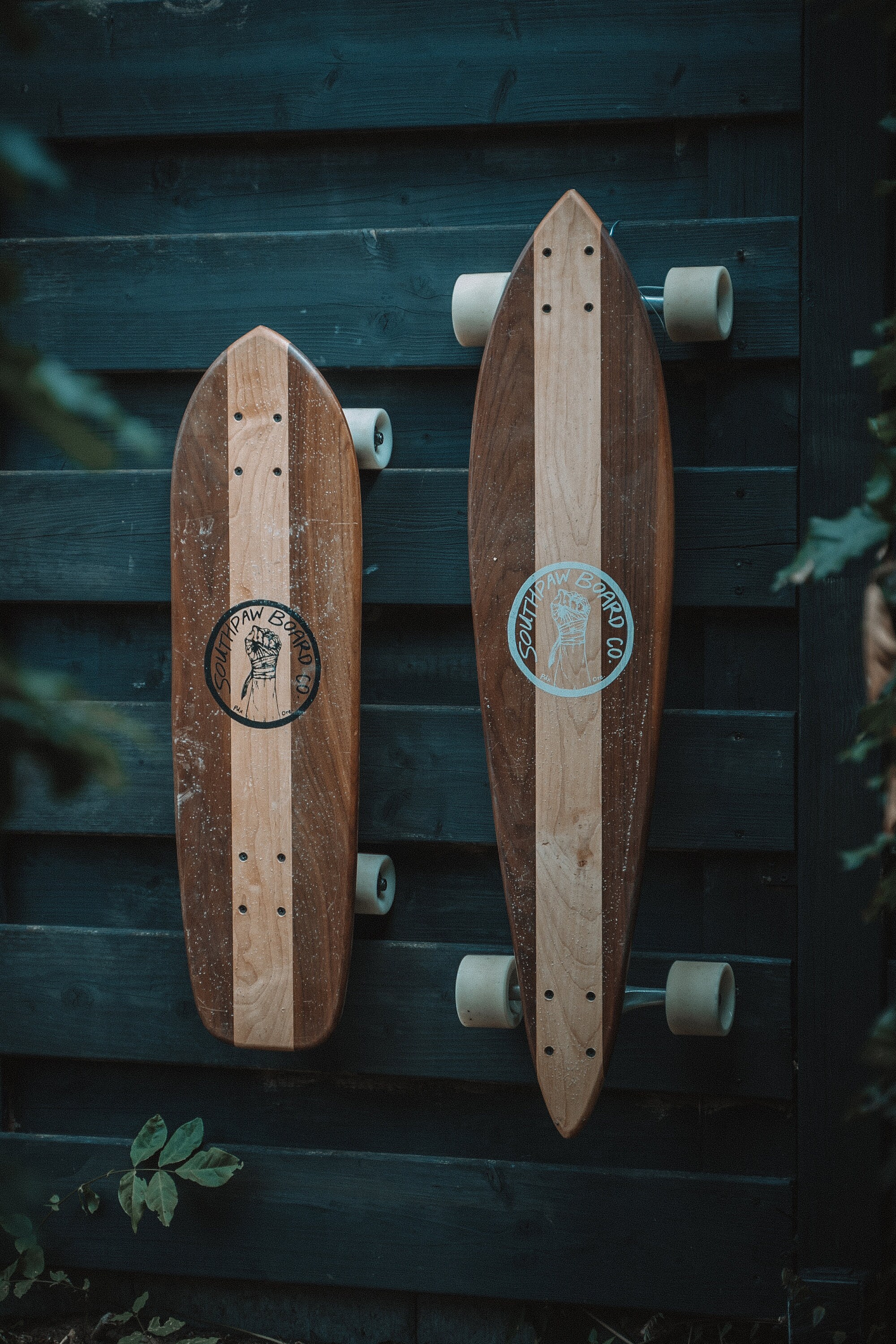 Cruiser Skateboard Longboard // FREE SHIPPING // Solid Striped Hardwood ...
