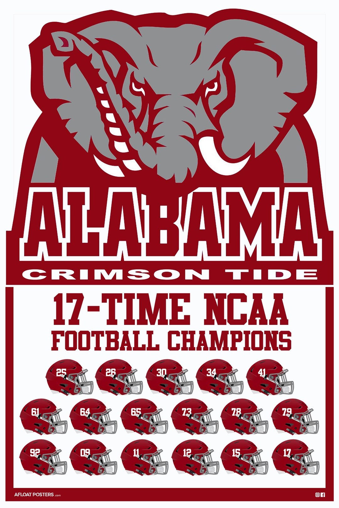U of Alabama Poster - Etsy