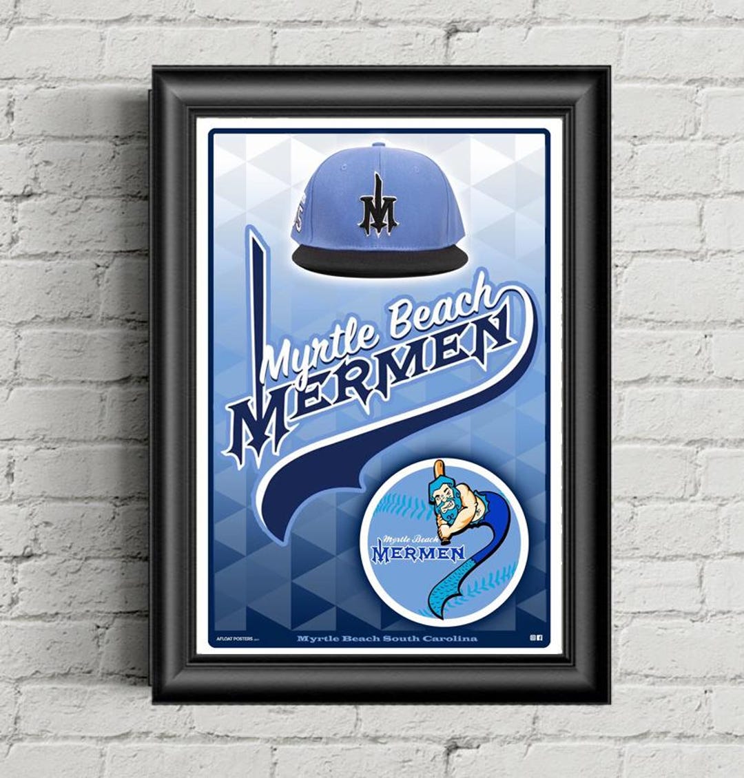 Myrtle Beach Mermen 12x18 Poster, Movie Sports Teams, Sports Wall Art ...